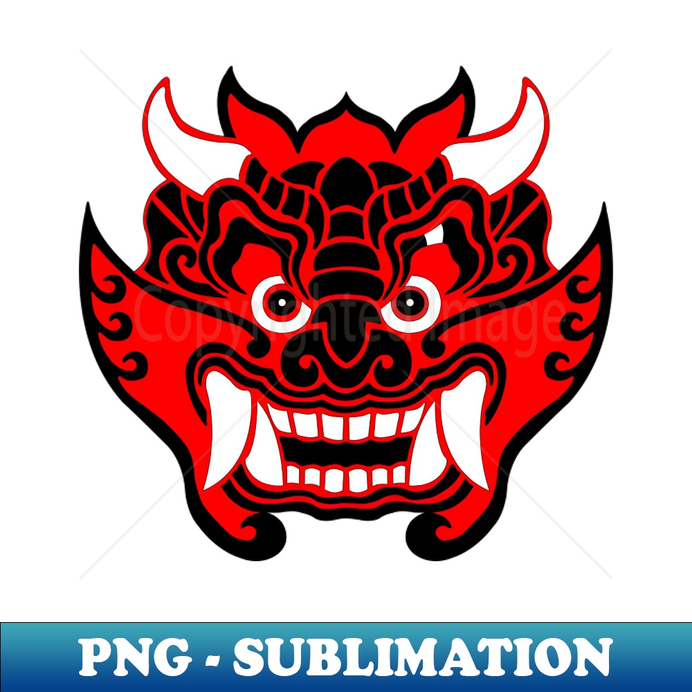 Korean Devil Mask - Aesthetic Sublimation Digital File - Rev - Inspire ...