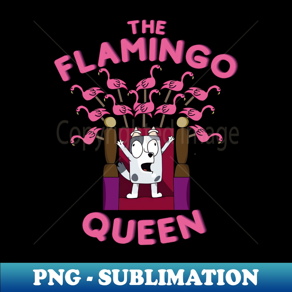 The Flamingo Queen Muffin Bluey - Exclusive PNG Sublimation | Inspire ...