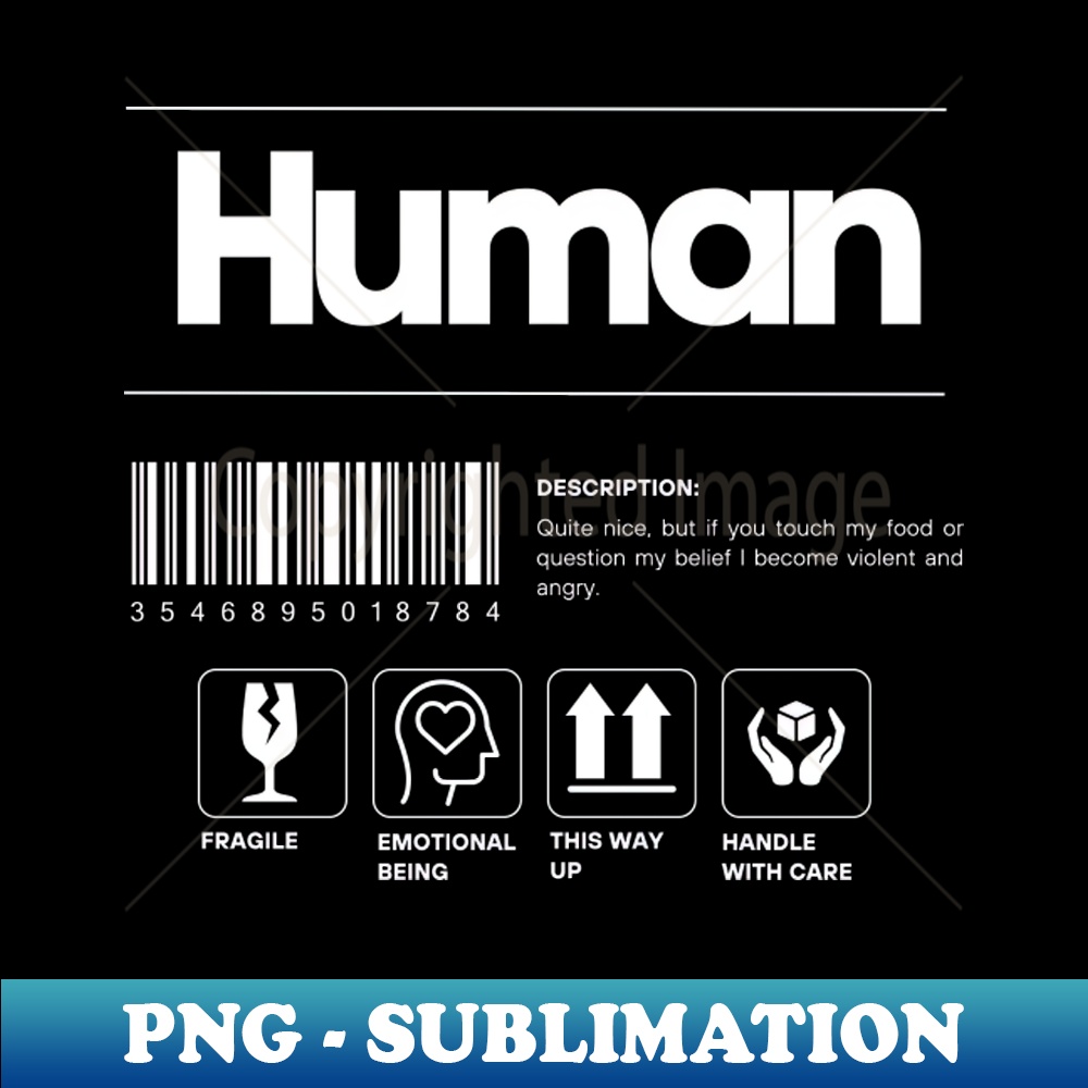 Human ingredients - PNG Transparent Sublimation Design - Bri | Inspire ...