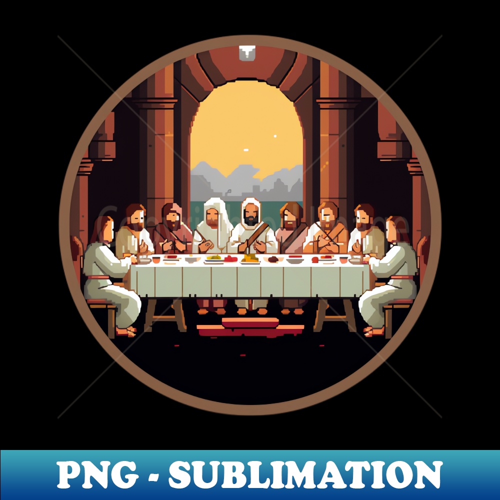 the last supper 8 bit - Elegant Sublimation PNG Download - E - Inspire ...