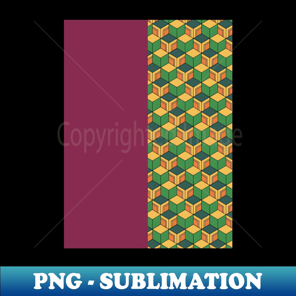 Giyu Tomioka Pattern Haori - Decorative Sublimation PNG File | Inspire ...
