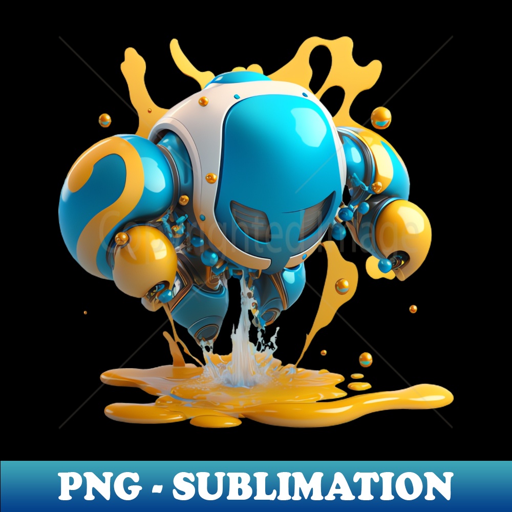 Robot Melting - PNG Sublimation Digital Download - Transform - Inspire ...