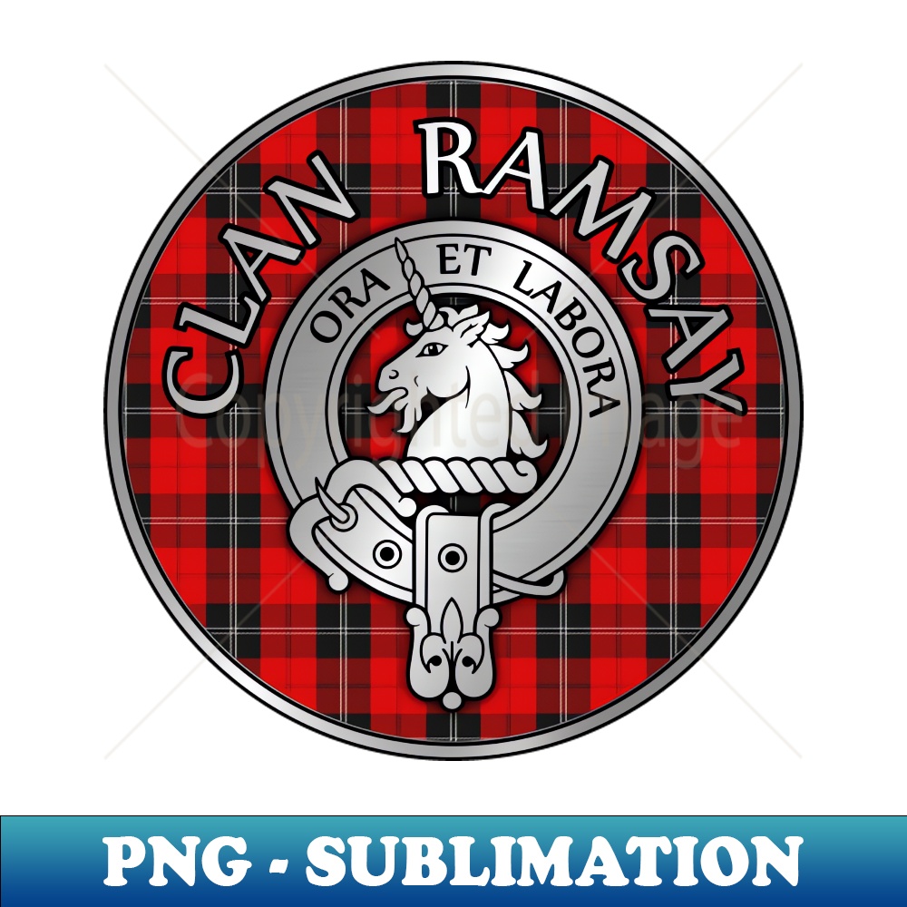 Clan Ramsay Crest Tartan - Sublimation-Ready PNG File - Per | Inspire ...