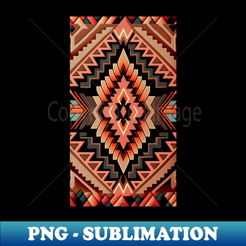 Unique Western Brown Red Orange Pink Aztec Navajo Design - H | Inspire ...
