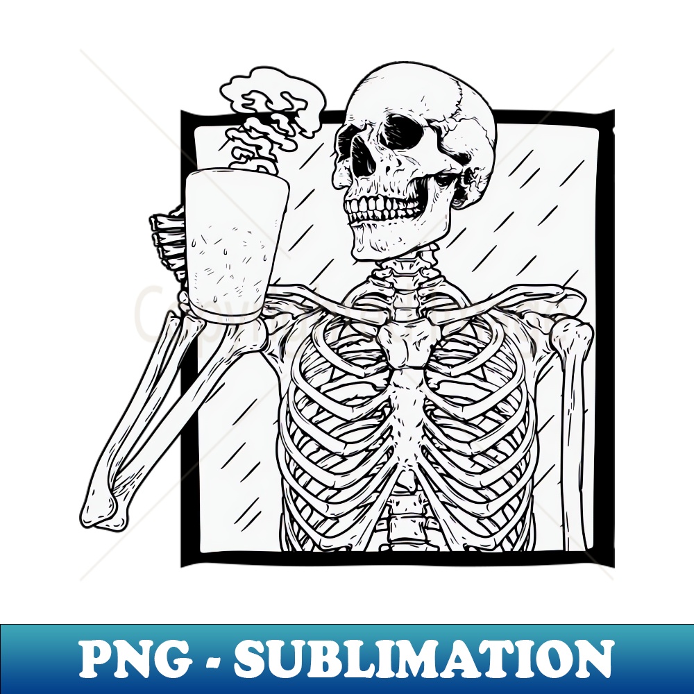 Skeleton drinks halloween coffee coffee skull lovers - Exclu | Inspire ...