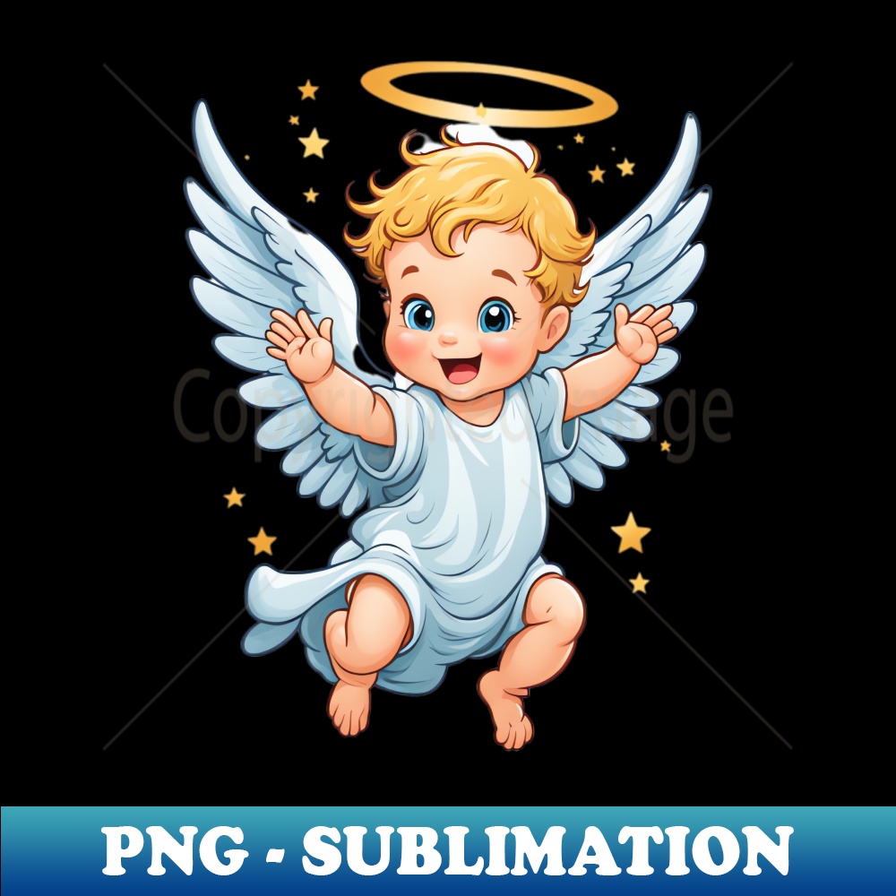 Cute Boy Angel Design - Professional Sublimation Digital Dow - Inspire ...