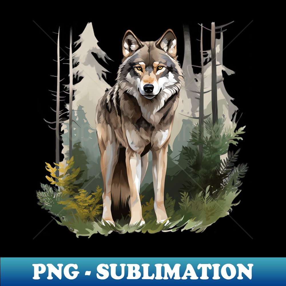 Grey Wolf - Elegant Sublimation PNG Download - Transform You | Inspire ...