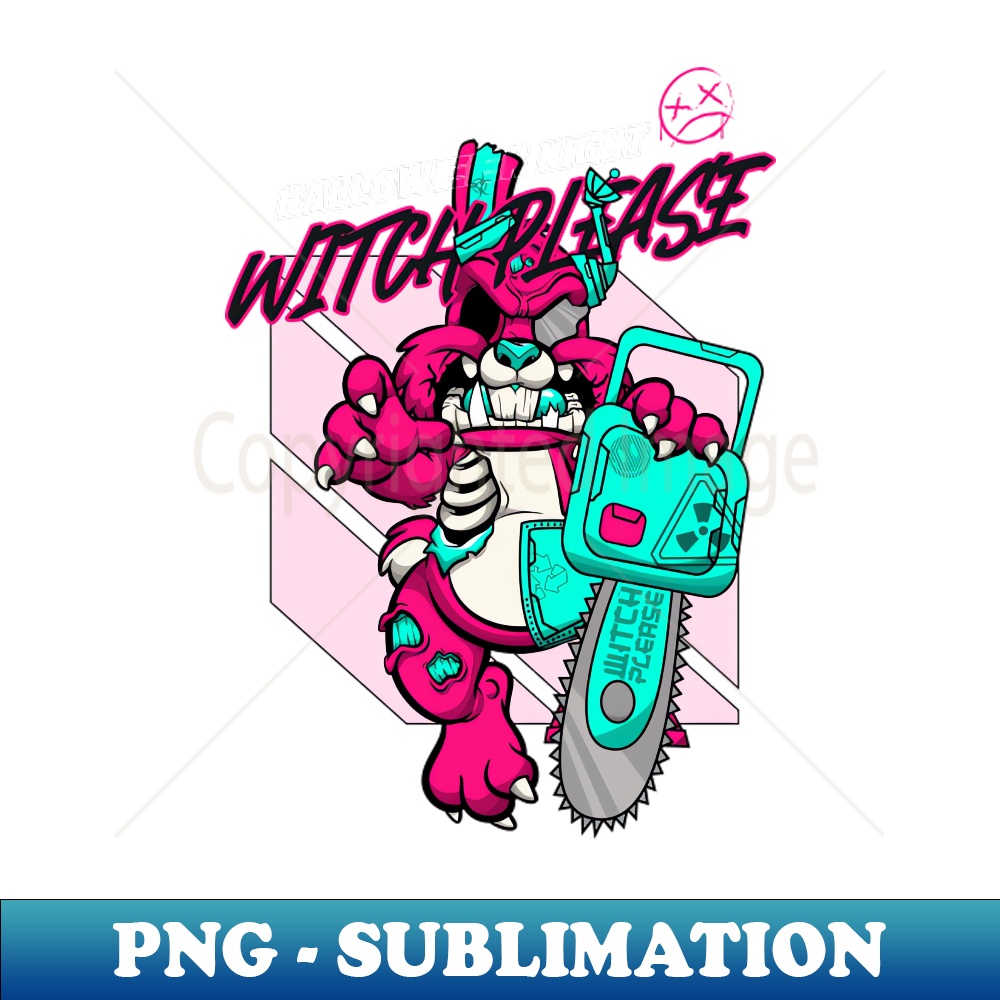 Rabbit monster in pink for halloween - High-Resolution PNG S | Inspire ...