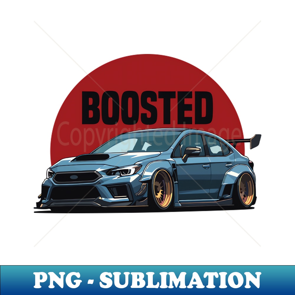 JDM Car Art - Subie Raptor Eye Boosted Car - High-Resolution | Inspire ...