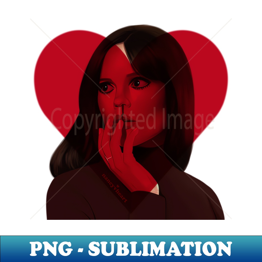 Jenna Ortega Horror Heart - PNG Transparent Sublimation Desi | Inspire ...
