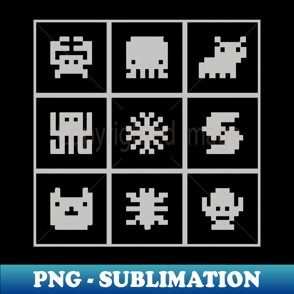 Pixel Monsters - Unique Sublimation PNG Download - Stunning | Inspire ...
