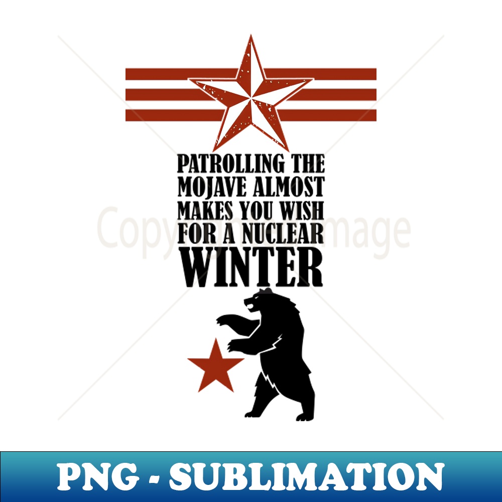 NCR Ranger Patrolling the Mojave - PNG Transparent Sublimati | Inspire ...