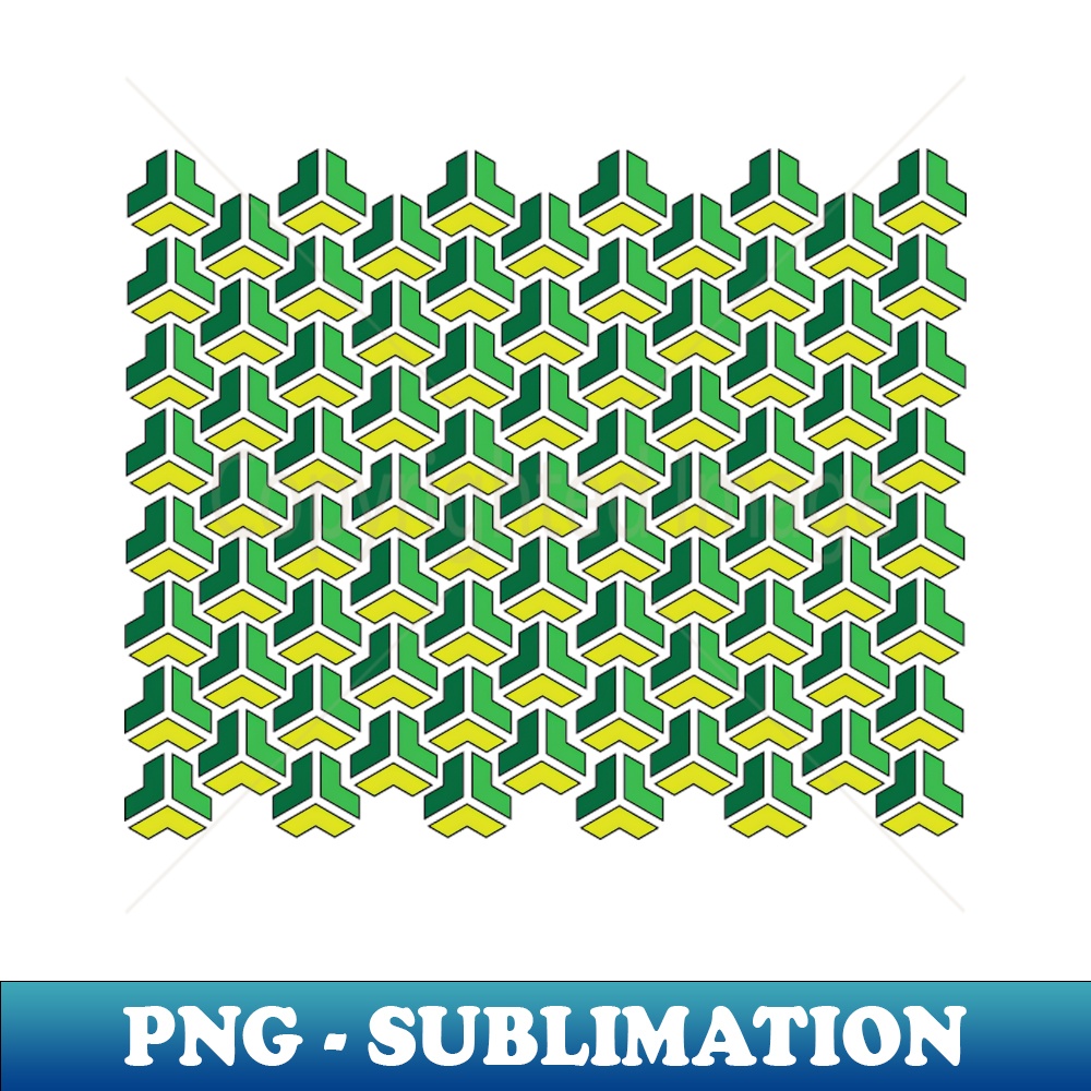 Green Triangle Tesselation Pattern - Modern Sublimation PNG | Inspire ...