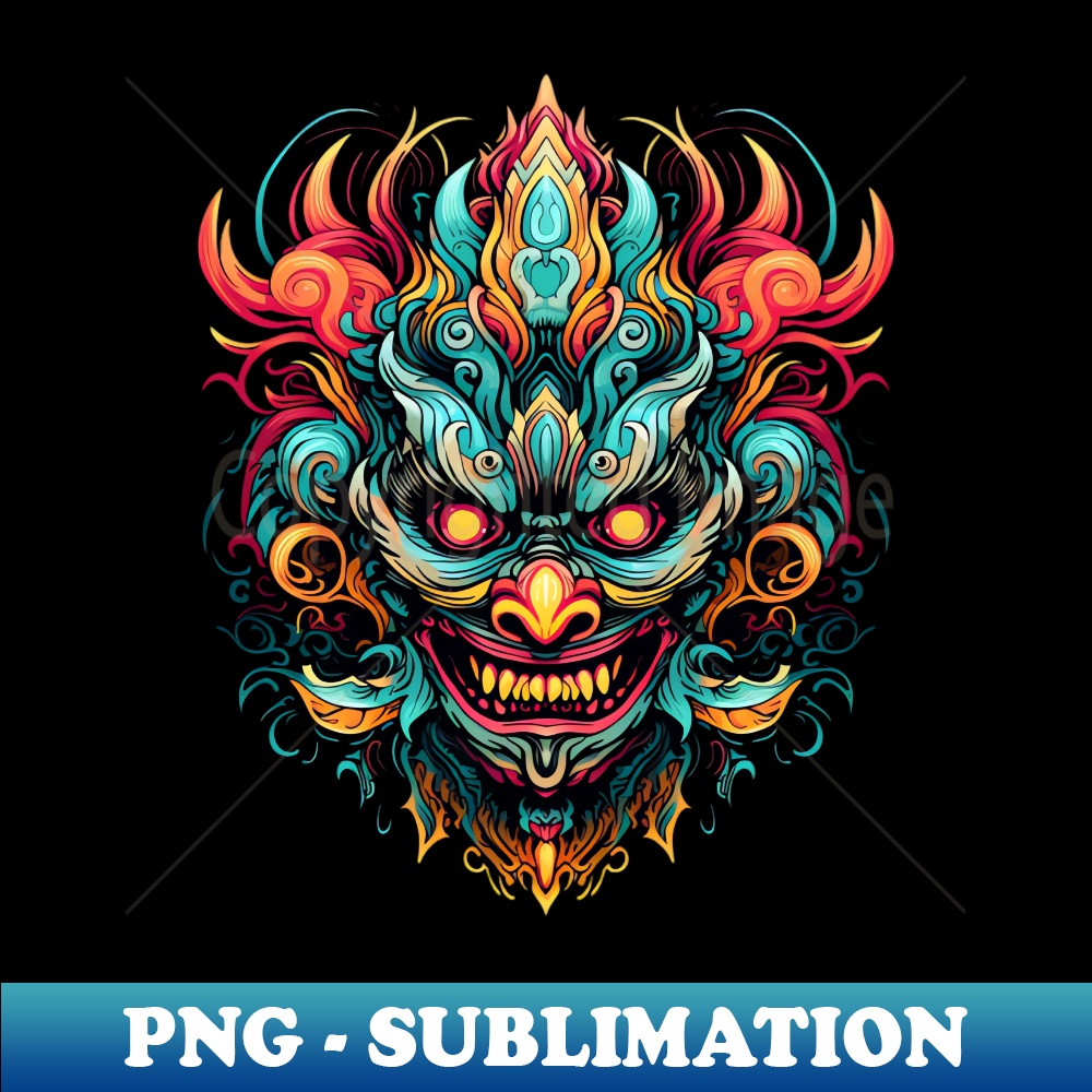 Mystical Zen Mask - High-Resolution PNG Sublimation File - R - Inspire ...