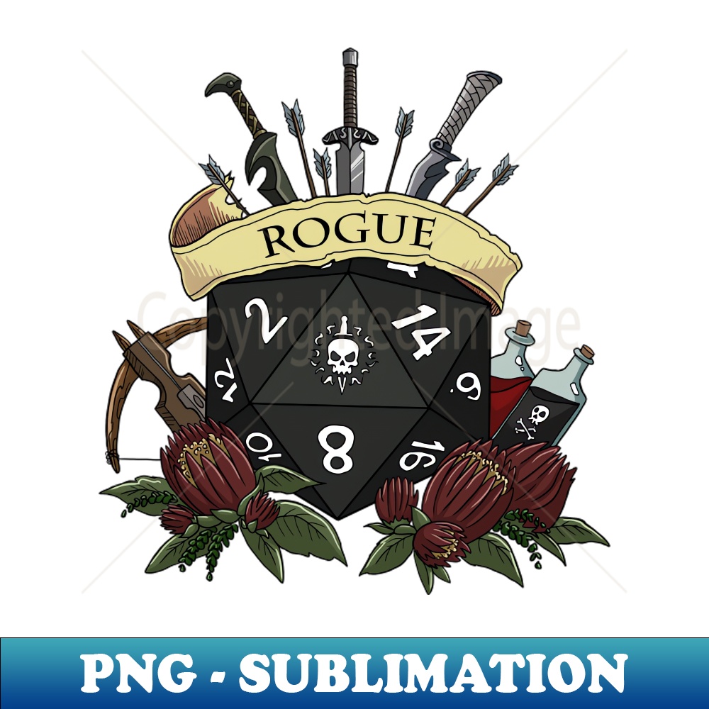 Dice Rogue - PNG Transparent Sublimation Design - Instantly | Inspire ...
