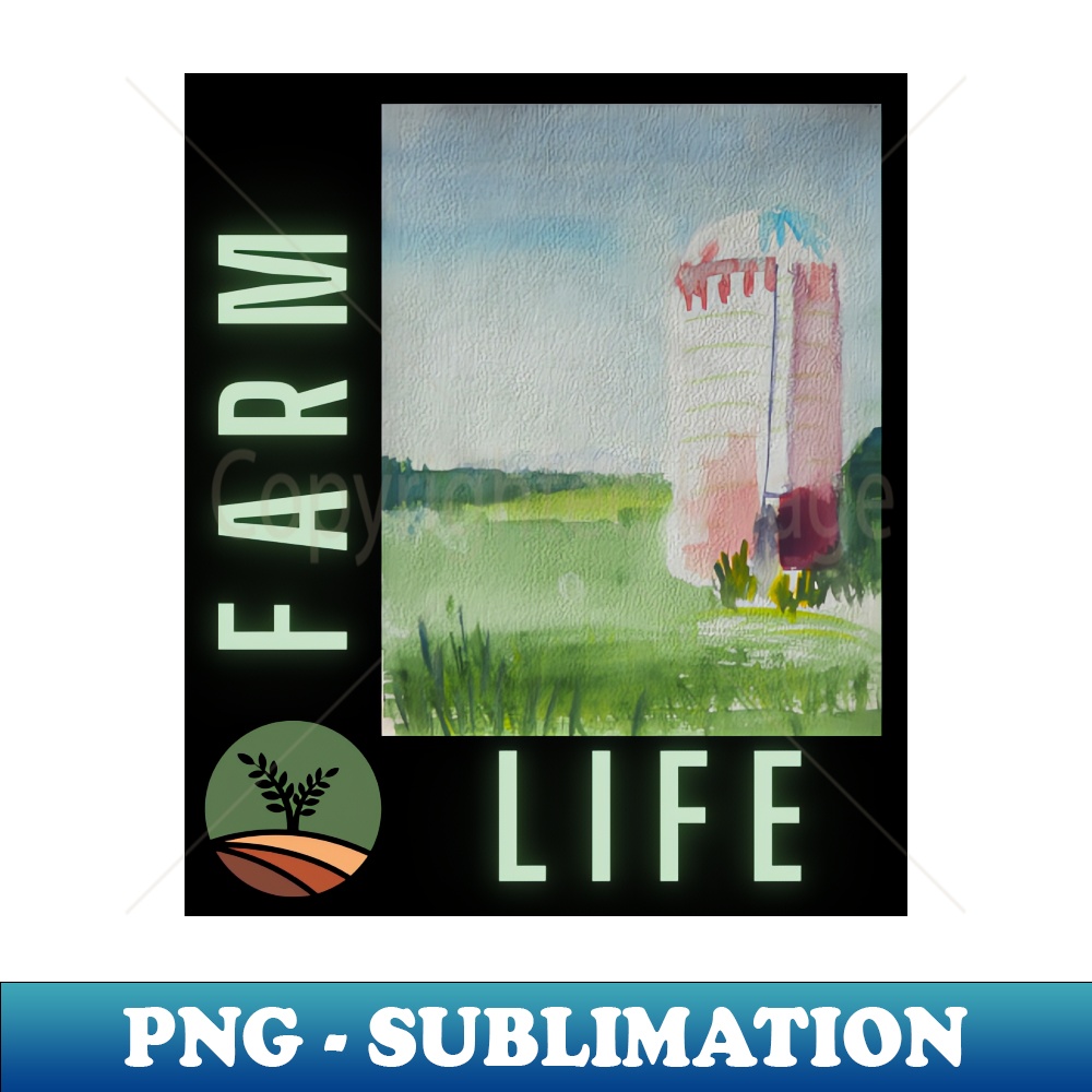 Farm Life Silo v2 - Instant Sublimation Digital Download - | Inspire Uplift