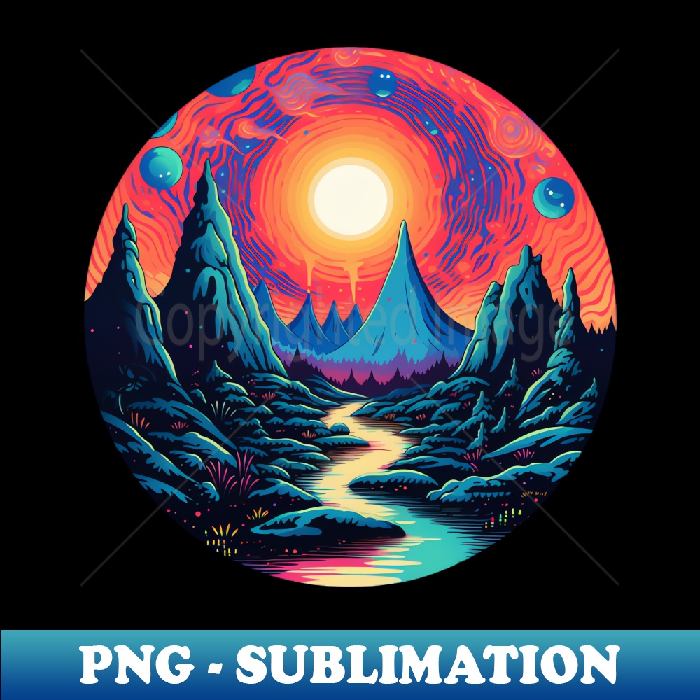 Psychedelic Landscapes Colorful Circle of Waterfalls Canyons | Inspire ...