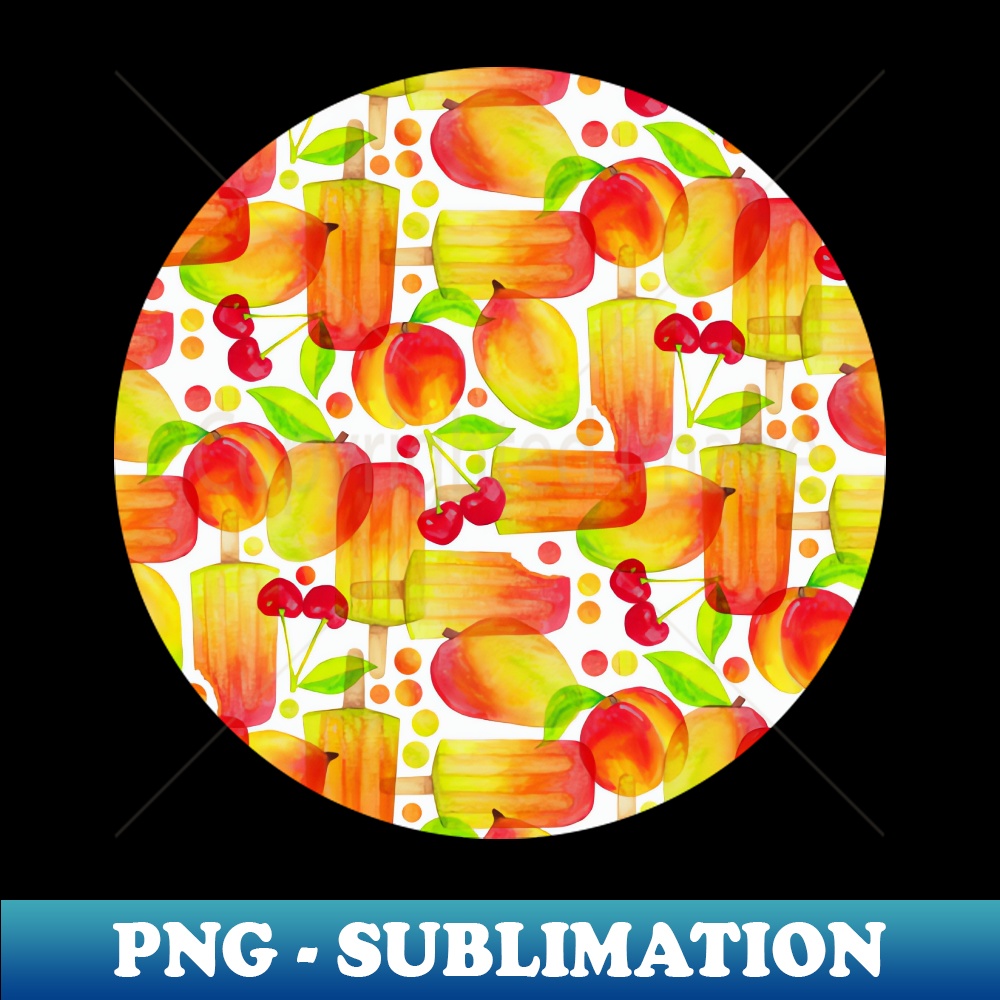 Summer Mango Pop on White - PNG Transparent Sublimation File | Inspire ...