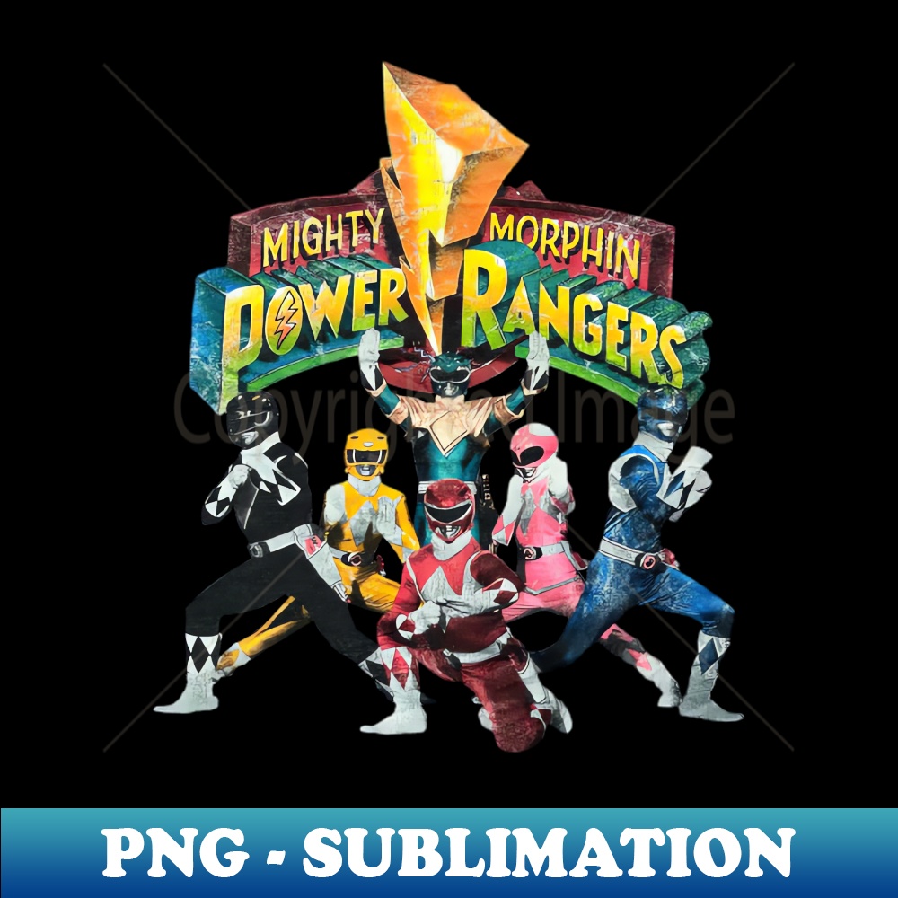 Mighty Morphin Power Rangers - High-Resolution PNG Sublimati | Inspire ...