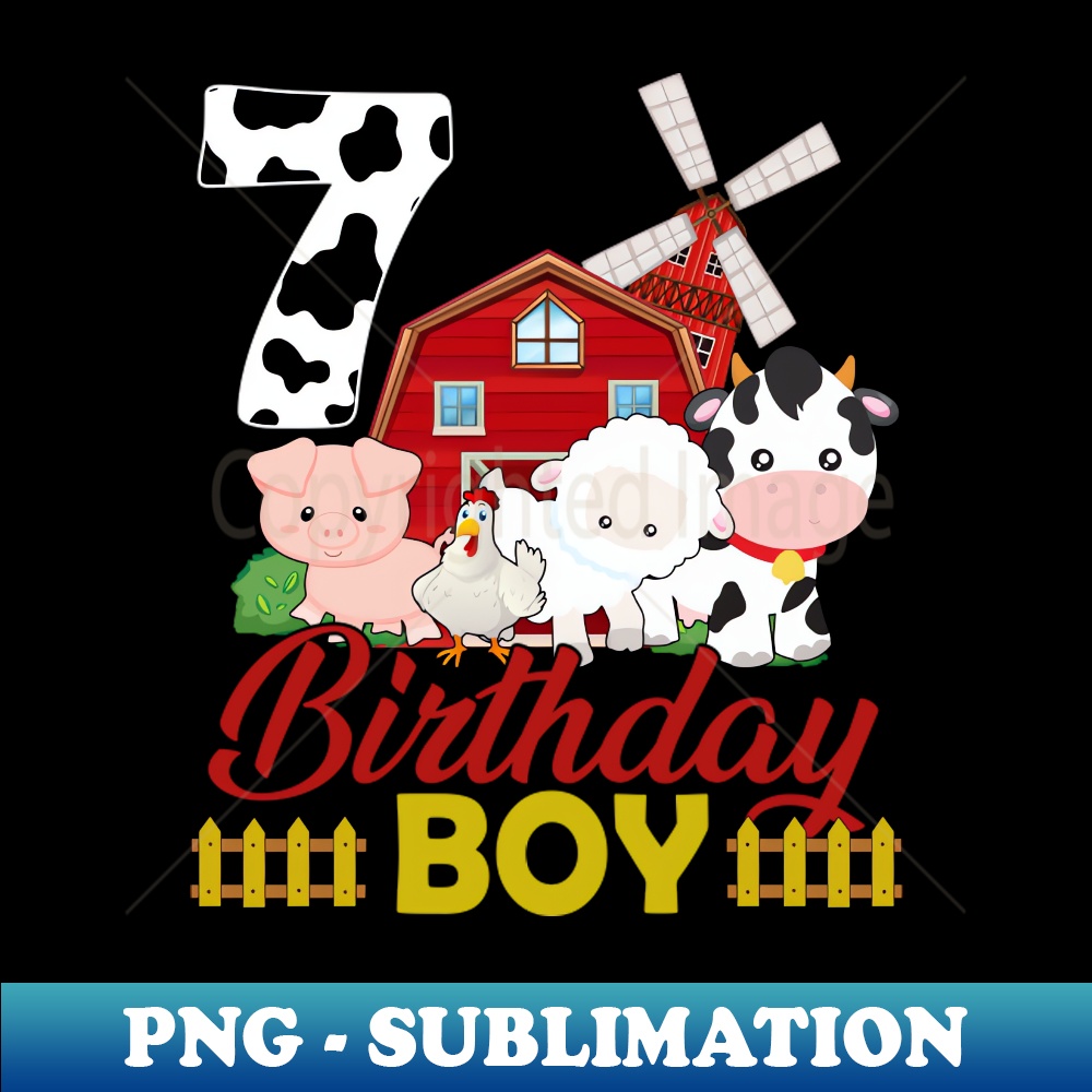 Oink Baa Moo Im 7 Farm Theme Birthday Gift 7 Yrs Old - Retro | Inspire ...