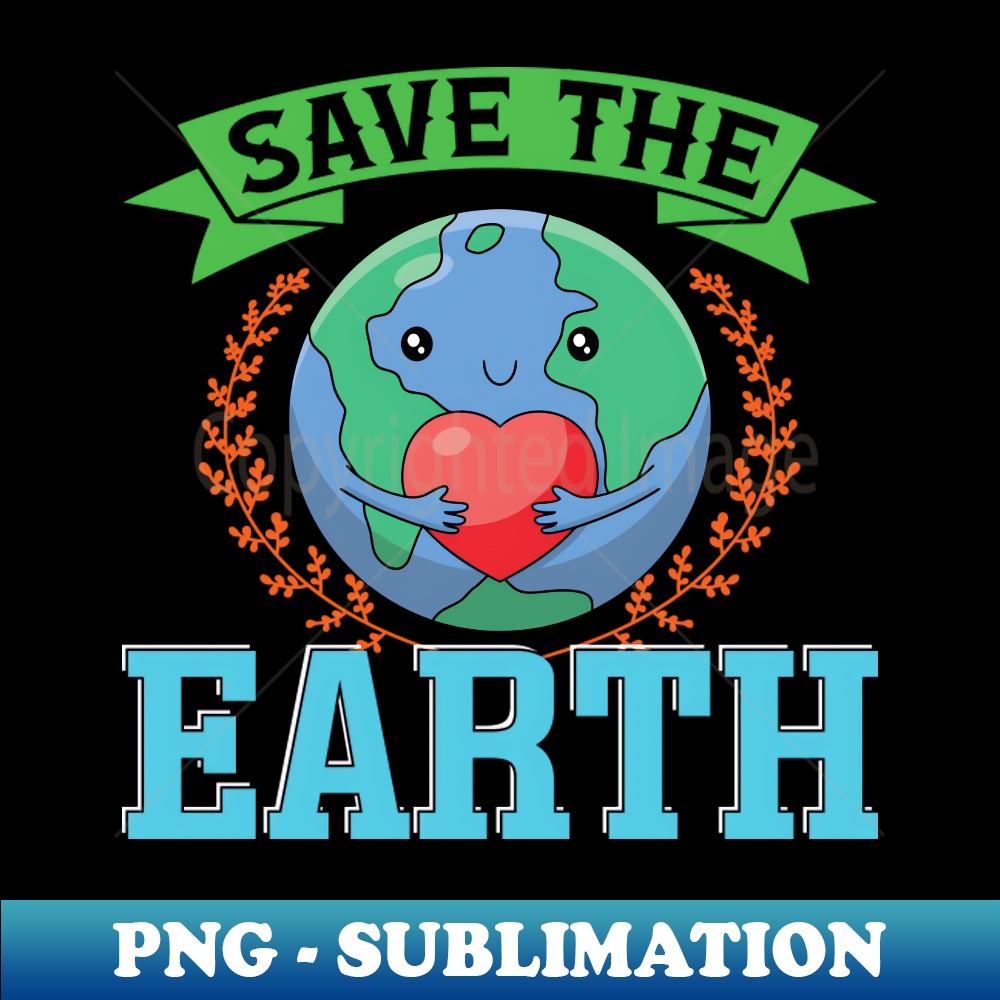 Save The Earth - PNG Transparent Digital Download File for S | Inspire ...