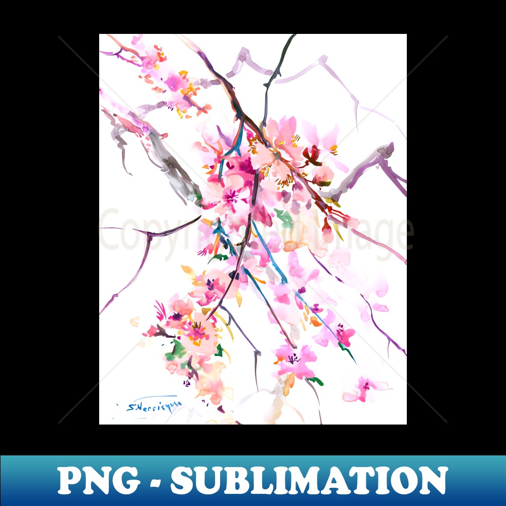 Cherry Blossom - PNG Transparent Sublimation Design - Spice | Inspire ...