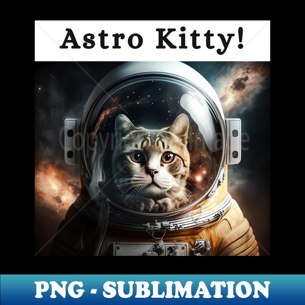 Astro Kitty - Signature Sublimation PNG File - Bold & Eye-ca | Inspire ...