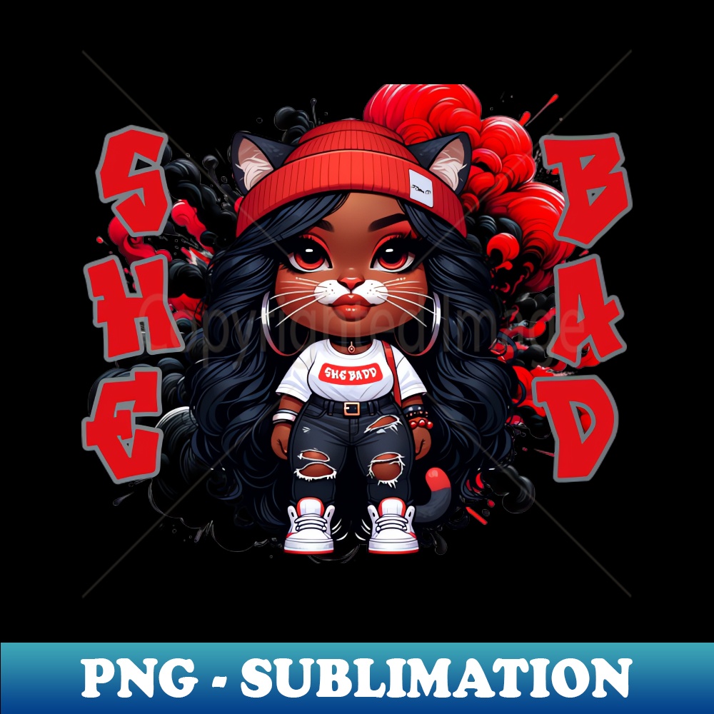 She Bad - PNG Transparent Sublimation Design - Defying the N - Inspire ...