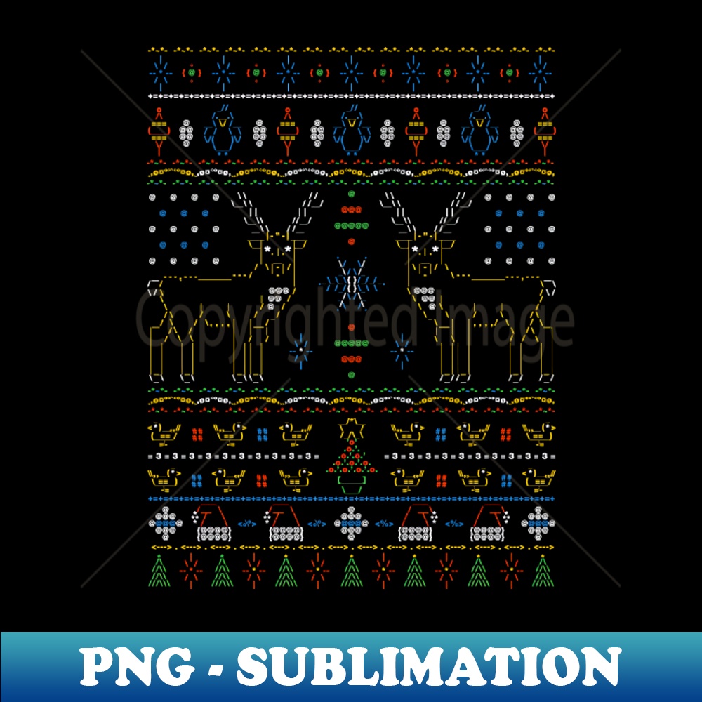 Happy Ascii Holidays - PNG Transparent Sublimation File - Sp | Inspire ...