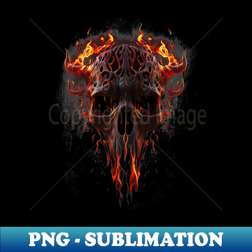 Skull From Hell - High-Quality PNG Sublimation Download - Pe | Inspire ...