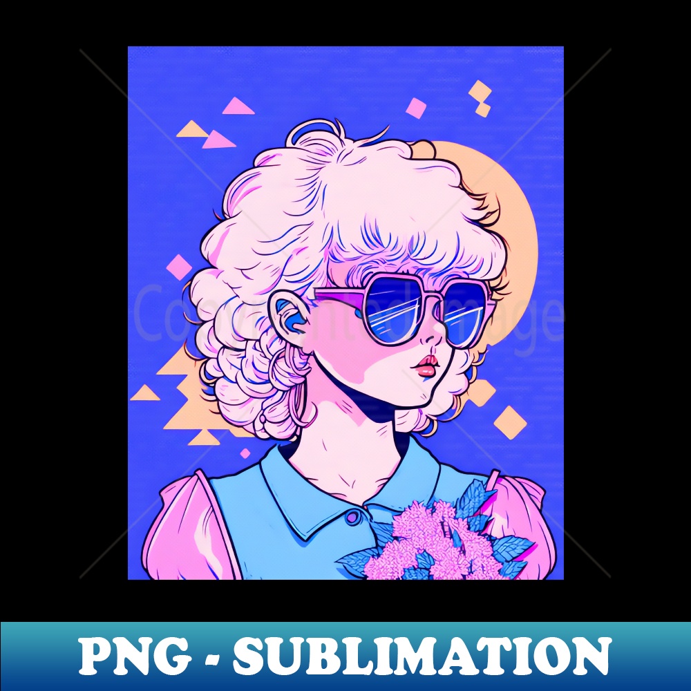 Retro Japanese anime style kawaii girl - Vaporwave aesthetic | Inspire ...