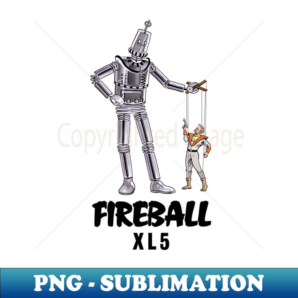Robert the Robot from Fireball XL5 - High-Quality PNG Sublim | Inspire ...