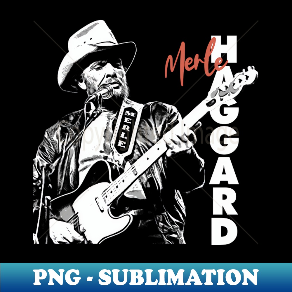 Merle Haggard Vintage - Vintage Sublimation PNG Download - B | Inspire ...