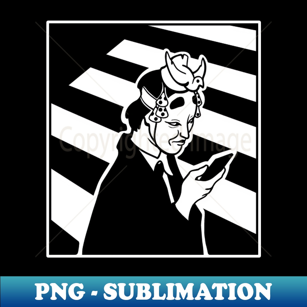 Japanese Noh mask in modern urban environment - High-Quality | Inspire ...