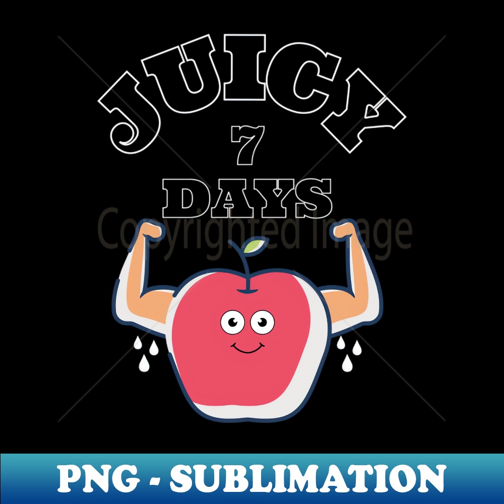 Juicy 7 days apple - Decorative Sublimation PNG File - Stunn | Inspire ...