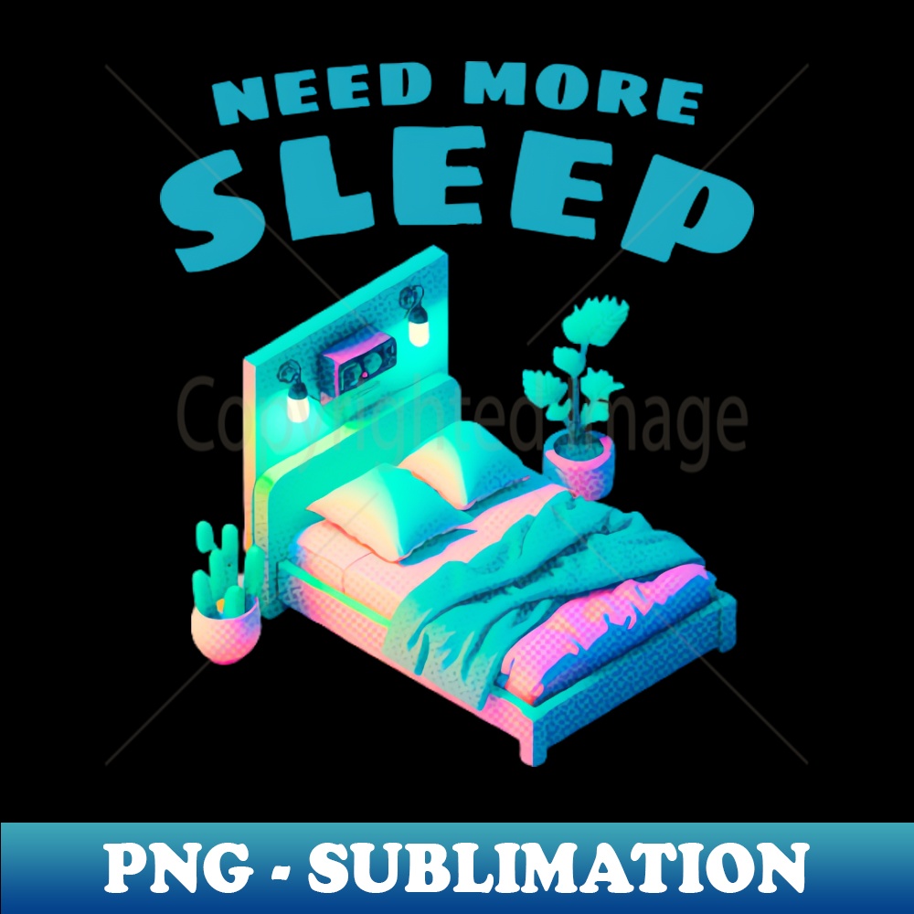 NEED MORE SLEEP vaporwave aesthetic cozy design for sleep lo | Inspire ...