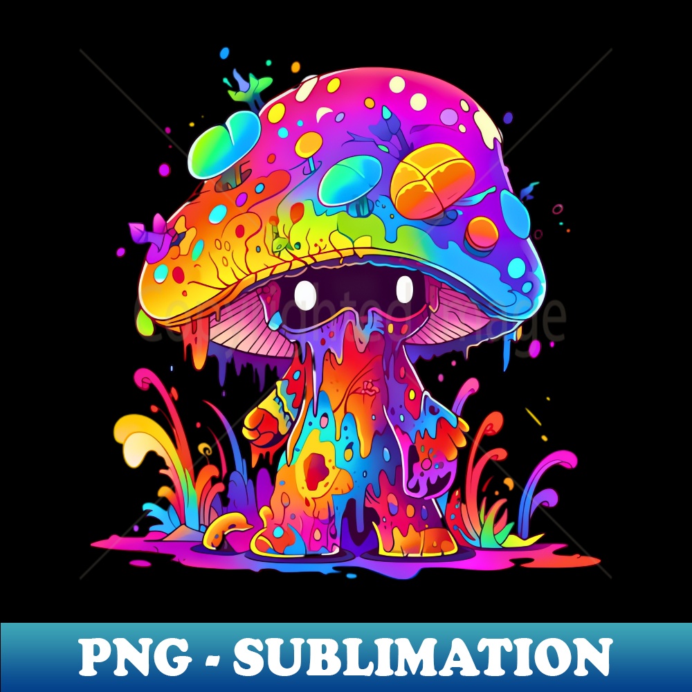Rainbow Mushroom - Exclusive Sublimation Digital File - Unle | Inspire ...