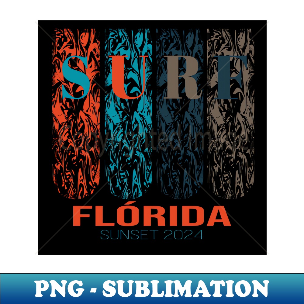 Surf Florida Sunset 2024 - Instant Sublimation Digital Downl - Inspire ...