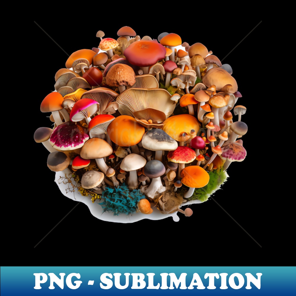 Mushroom Cluster - Aesthetic Sublimation Digital File - Crea | Inspire ...