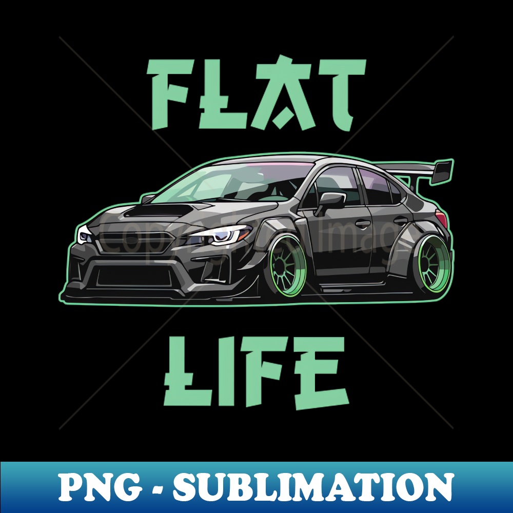 JDM Car Art - Subie Flat-4 Engine Widebody Japanese Drift Ca | Inspire ...