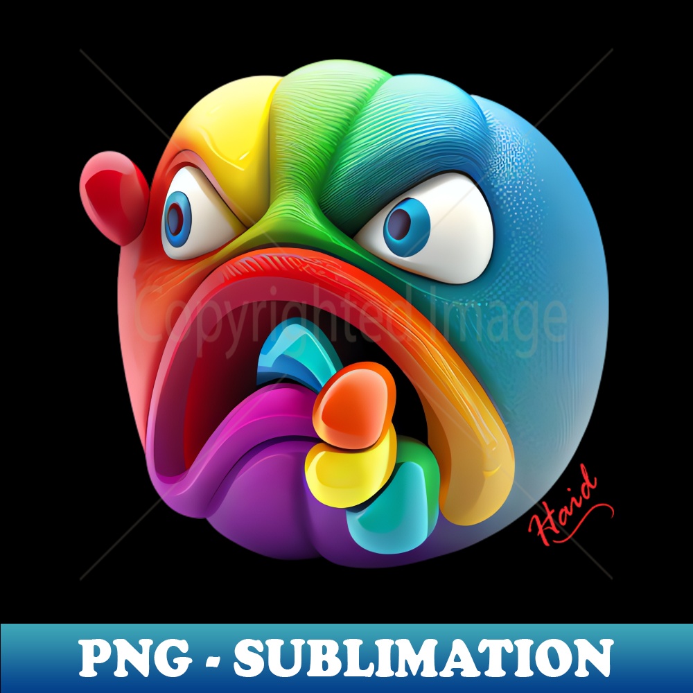 Emoji in colors AI Haid - Artistic Sublimation Digital File | Inspire ...