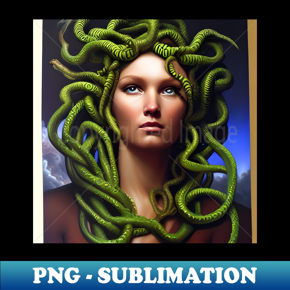 Mythical Medusa - PNG Transparent Sublimation File - Bold & | Inspire ...