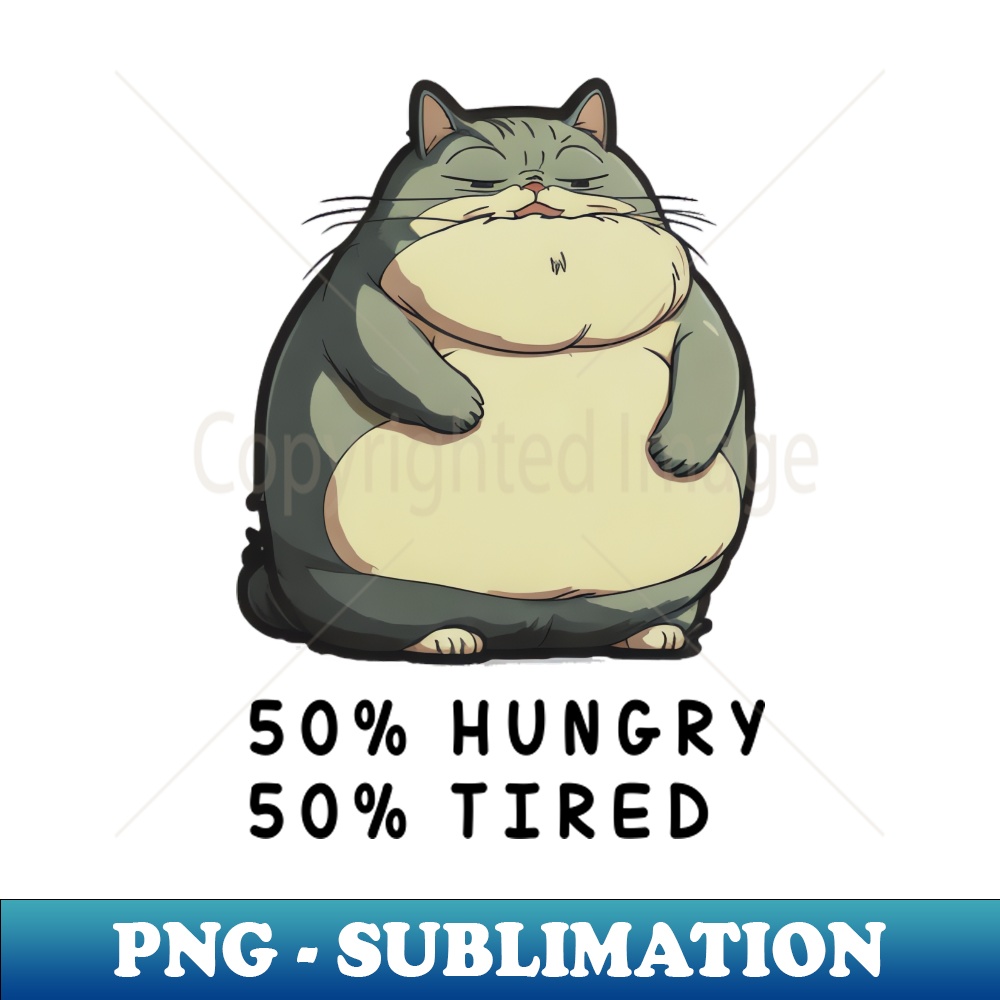 50 HUNGRY 50 TIRED - High-Resolution PNG Sublimation File - | Inspire Uplift