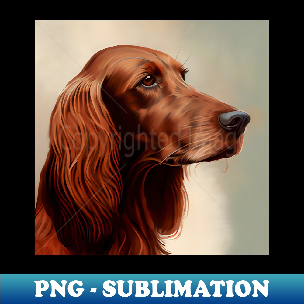 Watercolor Portrait of a Red Irish Setter - Exclusive Sublim | Inspire ...