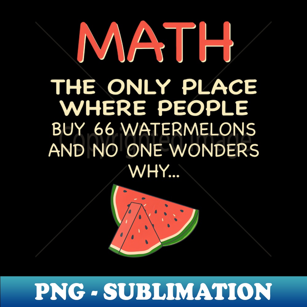 Math And Watermelons Mathematics Calculation Numbers - PNG S - Inspire ...