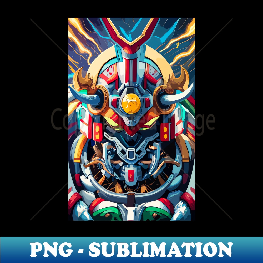Mecha Oni Samurai Mask - Aesthetic Sublimation Digital File | Inspire ...