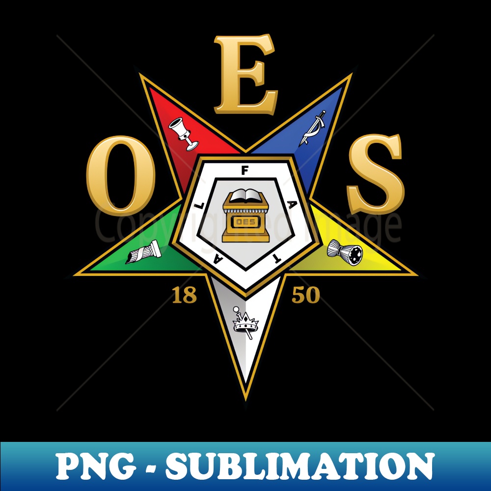 OES Emblem Order Of The Eastern Star - Digital Sublimation D | Inspire ...