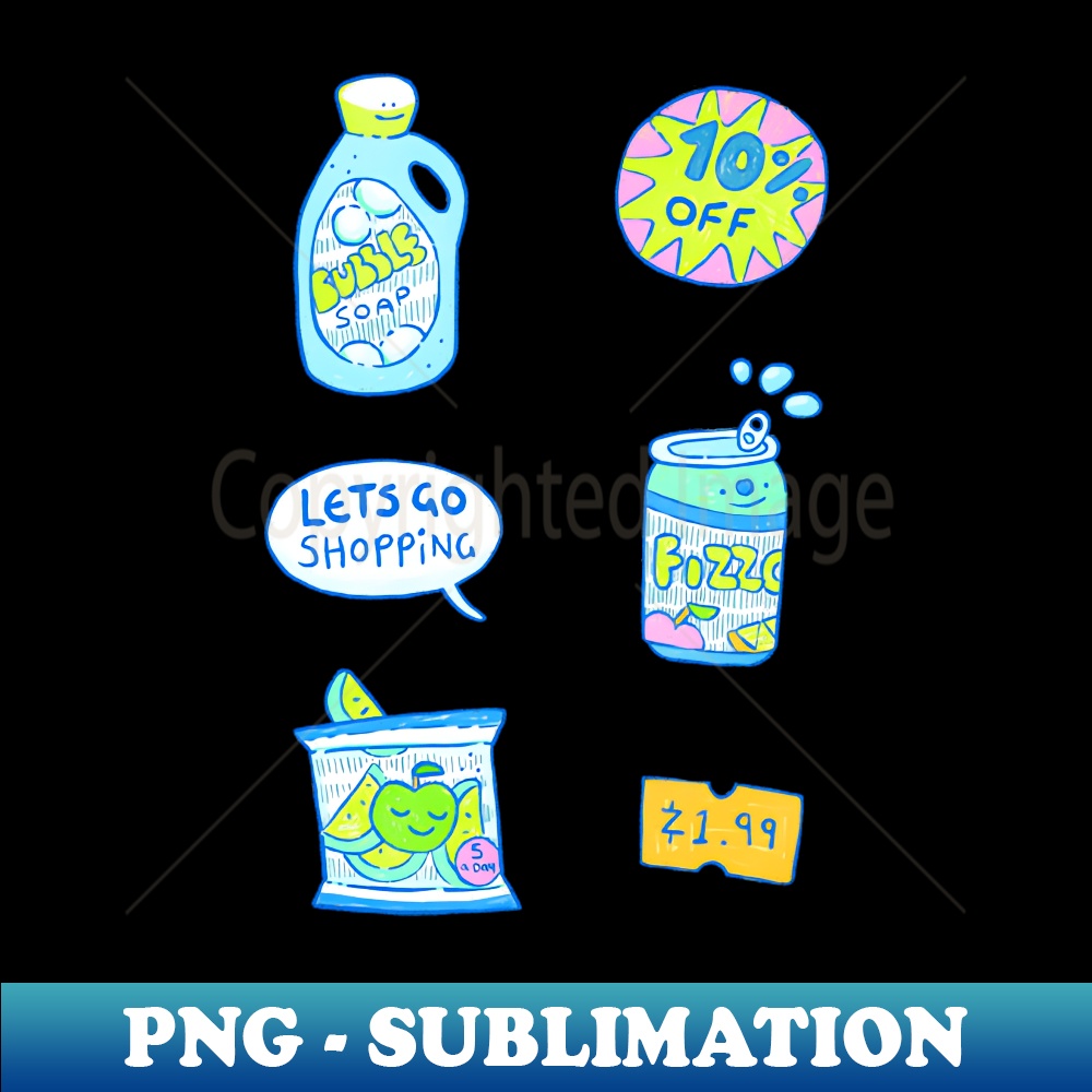 Lets go shopping - PNG Transparent Sublimation File - Defyin | Inspire ...