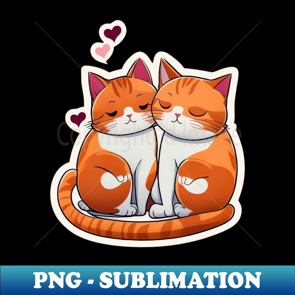 Two Cuddling Kitty Cats - Instant Sublimation Digital Downlo | Inspire ...