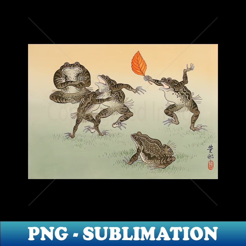 Frog Sumo - Ohara Koson - Premium Sublimation Digital Downlo | Inspire ...